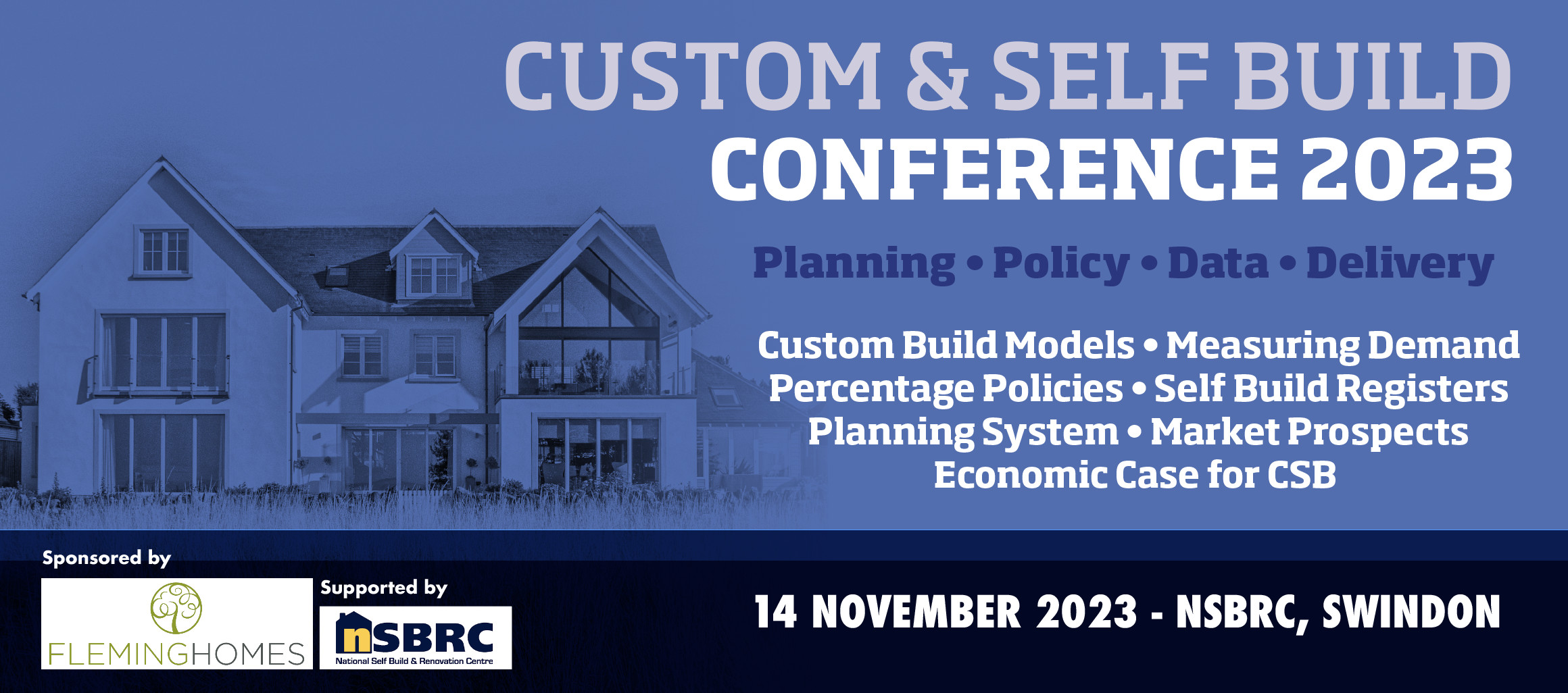 NaCSBA's Custom and Self Build Conference is on 14 November